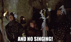 Monty Python No Singing GIF | GIFDB.com