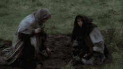 Monty Python Run Away Putting Soil GIF | GIFDB.com