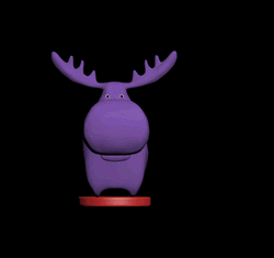 Purple Moose Spinning GIF | GIFDB.com