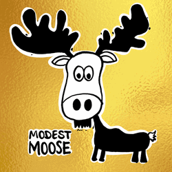 Black And White Modest Moose GIF | GIFDB.com