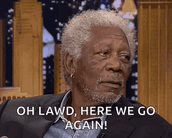Morgan Freeman We Go Again Like Broken Record GIF | GIFDB.com