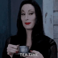 Morticia Addams The Tea Time GIF | GIFDB.com