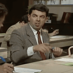 Mr.bean Cheating On Test GIF | GIFDB.com