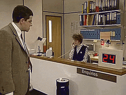 Mr Bean Waiting At The Hospital GIF | GIFDB.com