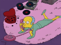 Mr Burns Twirling Telephone Cord The Simpsons GIF | GIFDB.com