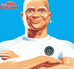 Mr Clean Putting Glasses On Slowly GIF | GIFDB.com