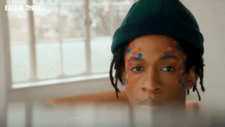 Mua Colorful Make Up Tint On Face GIF | GIFDB.com