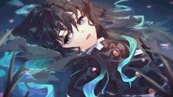 Muichiro Laying In The Water GIF | GIFDB.com