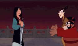 Mulan Chien-po Ling Yao Hug GIF | GIFDB.com