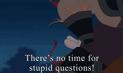 Mulan Mushu No Time For Stupid Questions GIF | GIFDB.com