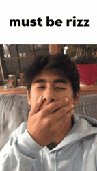 Must Be Rizz Flirty Rubbing Chin GIF | GIFDB.com