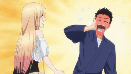 My Dress Up Darling Kitagawa Laughing GIF | GIFDB.com