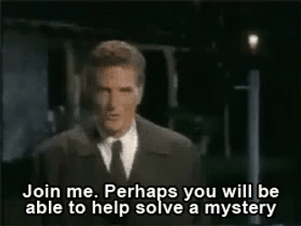 Robert Stack Inviting Audience To Solve Mystery GIF | GIFDB.com