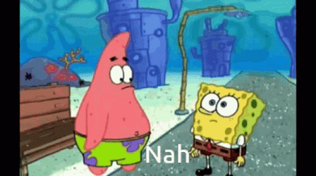 Patrick Star Saying Nah GIF | GIFDB.com