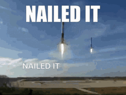 Nailed It Rockets Landing Spacex GIF | GIFDB.com