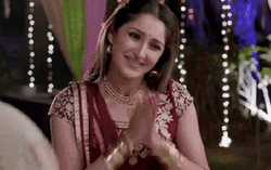 Namaste Indian Girl Smiling Shy Bow GIF | GIFDB.com