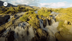 Namibia Country Living River Falls GIF | GIFDB.com