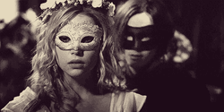 Neck Kiss Masquerade Party GIF | GIFDB.com