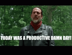 Negan Today Was Productive GIF | GIFDB.com