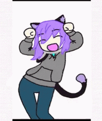 Nekomata Okayu Cat Girl Anime Dance GIF | GIFDB.com