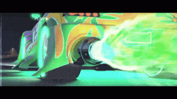 Neon Car Green Retro GIF | GIFDB.com
