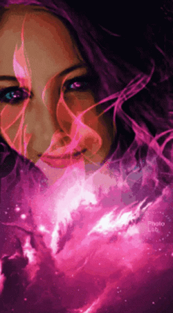 Neon Galaxy Girl Pink GIF | GIFDB.com