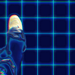 Neon Grid Dance Walk GIF | GIFDB.com