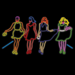 Neon La La Land Emma Stone GIF | GIFDB.com