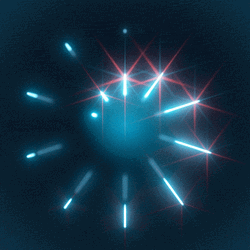 Neon Sparkle In Circles GIF | GIFDB.com