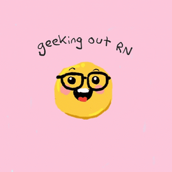 Nerd Emoji Geeking Out Graphics Art GIF | GIFDB.com