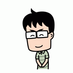 Nerd Guy Taking A Bow GIF | GIFDB.com