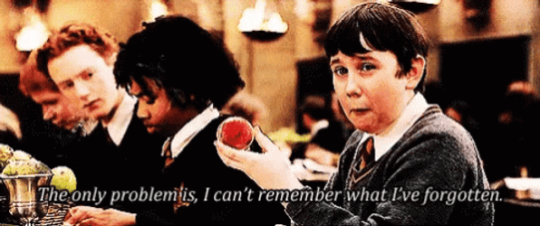 Neville Longbottom I Cant Remember What Ive Forgotten GIF | GIFDB.com