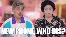 New Phone Who Dis Rachael Kay Albers GIF | GIFDB.com