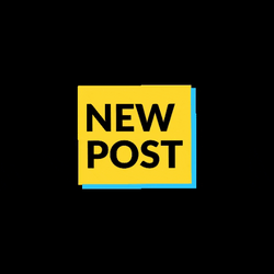 New Post Scaling Effect, Blue Yellow And Black GIF | GIFDB.com