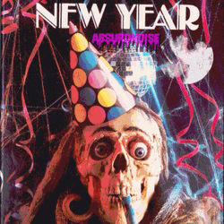 New Year's Eve Skeleton Face GIF | GIFDB.com