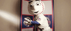 New York Mets Mascot Mr Met Silly Dance GIF | GIFDB.com