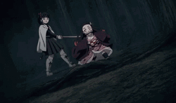 Nezuko Fighting Running Chibi GIF | GIFDB.com