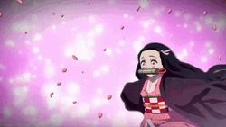 Nezuko Frantic Running Embers Flying GIF | GIFDB.com