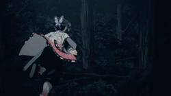 Nezuko Running And Hopping On Trees GIF | GIFDB.com