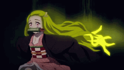 Nezuko Running Hair Changing Hue GIF | GIFDB.com