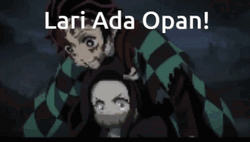 Nezuko Running While Carrying Tanjiro GIF | GIFDB.com