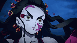 Piercing Stare Nezuko Kamado Vs Daki GIF | GIFDB.com