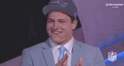 Nfl Draft Elated Player Clapping GIF | GIFDB.com