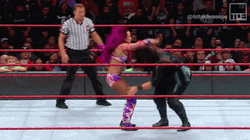 Nia Jax Chokeslam Sasha Banks GIF | GIFDB.com