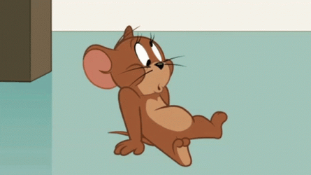 Nibbles Running Toward Dizzy Jerry Mouse GIF | GIFDB.com