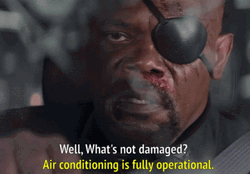 Nick Fury Air Conditioning Is Fully Operational GIF | GIFDB.com