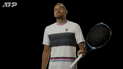 Nick Kyrgios Running Sideways GIF | GIFDB.com