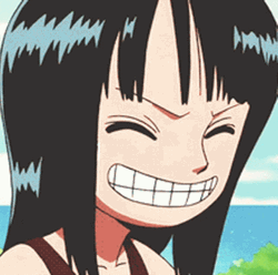 Nico Robin Joke Laugh GIF | GIFDB.com