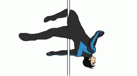 Nightwing Dick Grayson Pole Dancing Meme GIF | GIFDB.com