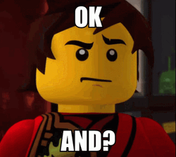 Ninjago Lego Kai Ok And Confused GIF | GIFDB.com
